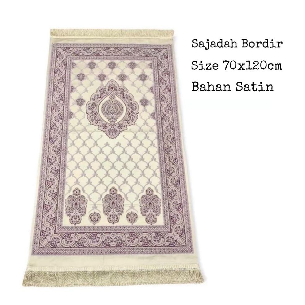 Turkey TURKEY PRAYERY PREMIUM SILK SATIN MATERIAL FLOWER MOTIF ...