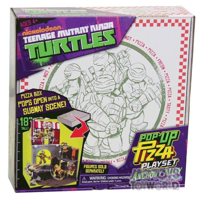 TMNT Ninja Turtles Playset Anchovy Alley Pizza Pop-Up 2012 | Shopee ...