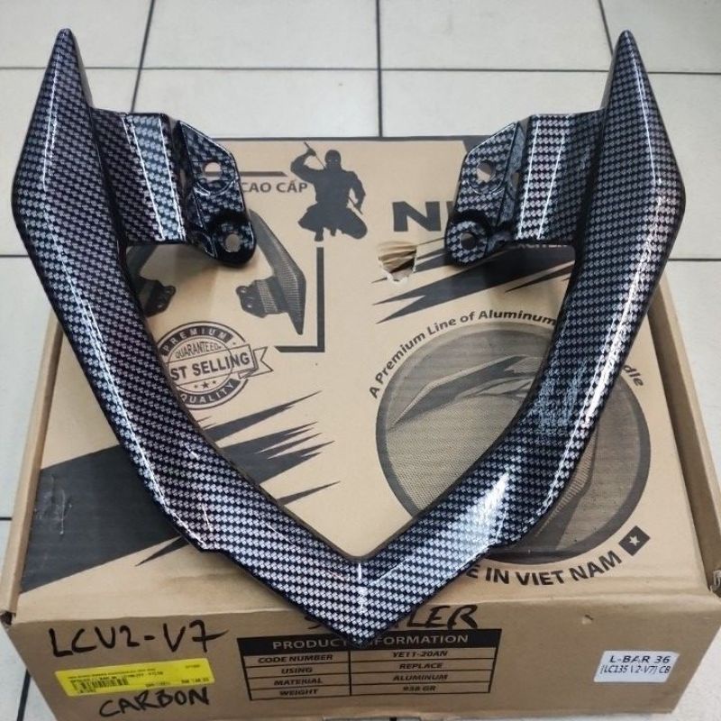 SPOILER CARBON YAMAHA LCV2-V7 / L BAR 135LC V2 /V3/V4/V5/V6/V7 | Shopee ...