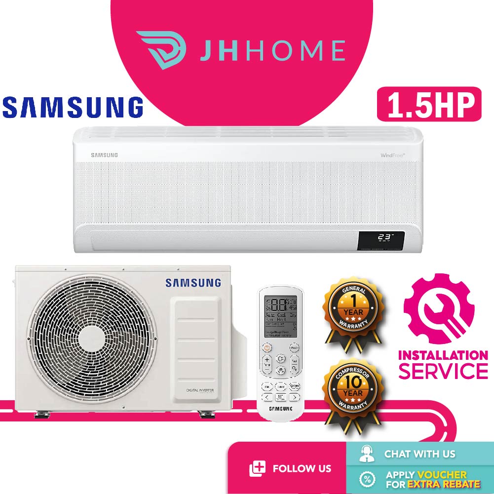 Samsung 1.5HP WindFree Deluxe R32 Inverter Air Conditioner ...