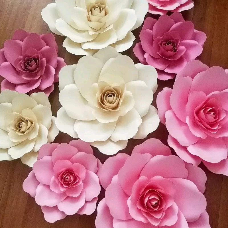 Paper Flower Decoration/Backdrop/Wedding Decoration/Bunga Kertas Deco ...