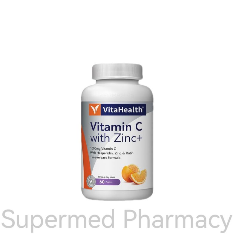 Vitahealth Vitamin C With Zinc 60s 1000mg Vitamin C With Hesparidin 0924