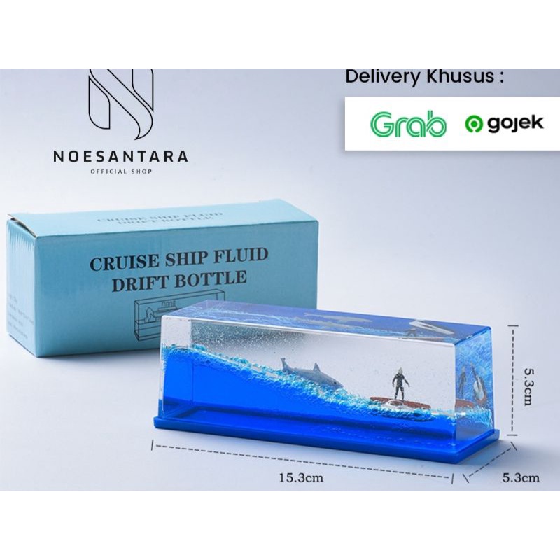 Titanic Ship Tiktok Viral Ship Fluid Drift Bottle Rocking Ship Display ...