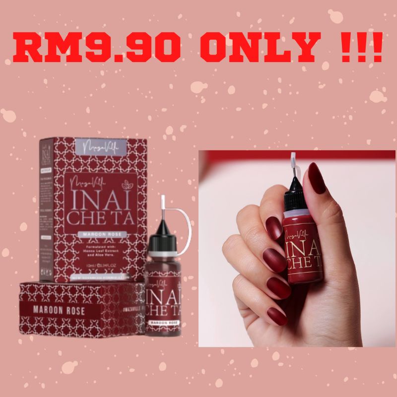 💥CLEARANCE SALE 💥 INAI CHE TA ORIGINAL HQ MAROON ROSE RED VELVET BROWN INAI KUKU CHE TAH SAH ...