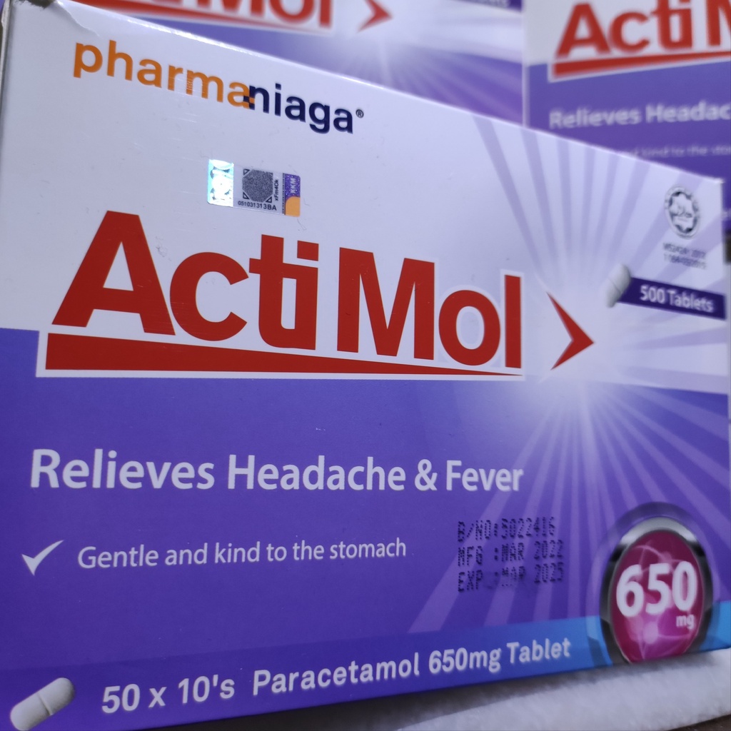 Paracetamol PCM Panadol 650mg Actimol 650mg Paracil 500mg For Relief of ...