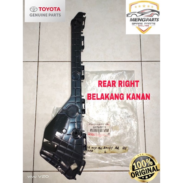 ORIGINAL 💯% TOYOTA VIOS NCP150 2013Y-2018Y BUMPER BRACKET FRONT / REAR ...