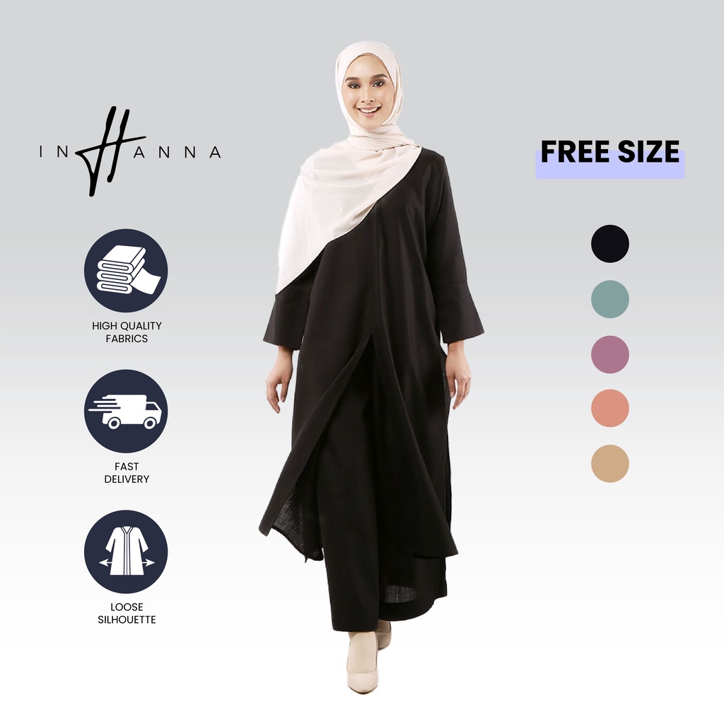 INHANNA Jenna Women Cotton Linen Set | Shopee Malaysia