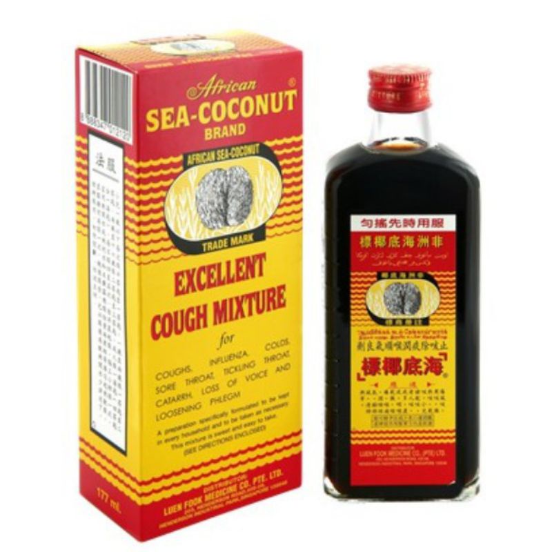 AFRICAN SEA COCONUT COUGH MIXTURE (UBAT BATUK CAP KELAPA LAUT 177ML ...