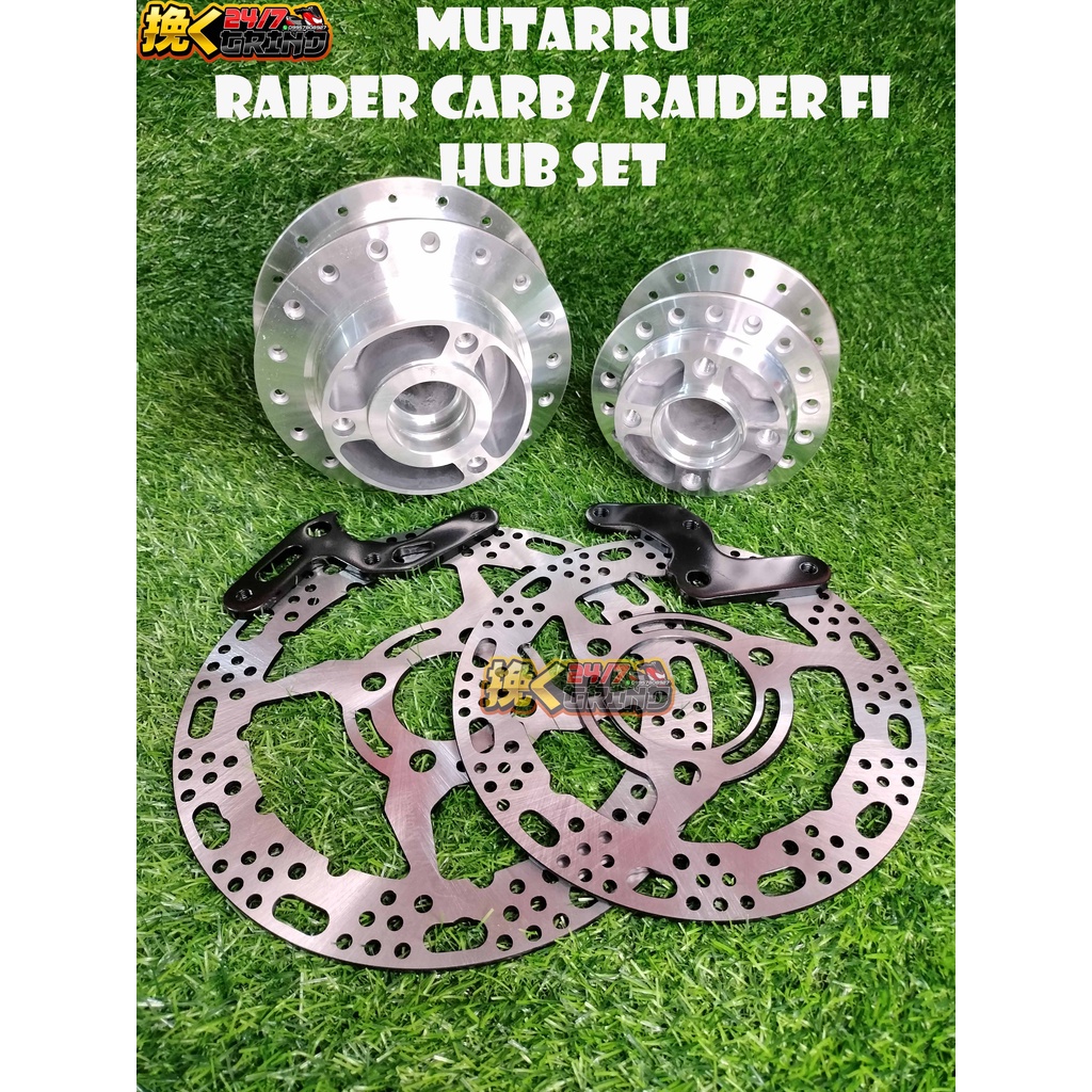 SUZUKI RAIDER 150 CARB / RAIDER 150 FI MUTARRU HUB AND LIGHTEN DISC SET ...