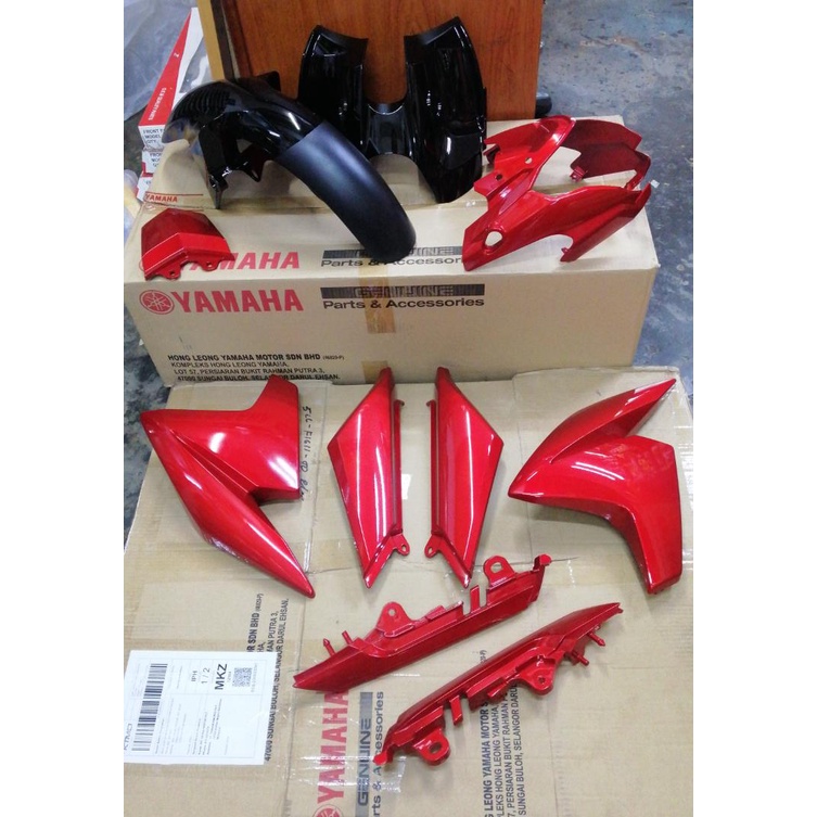YAMAHA FZ150 V3 BODY COVER SET ORIGINAL HLY (PART NUMBER: 2CB-F0000-02 ...