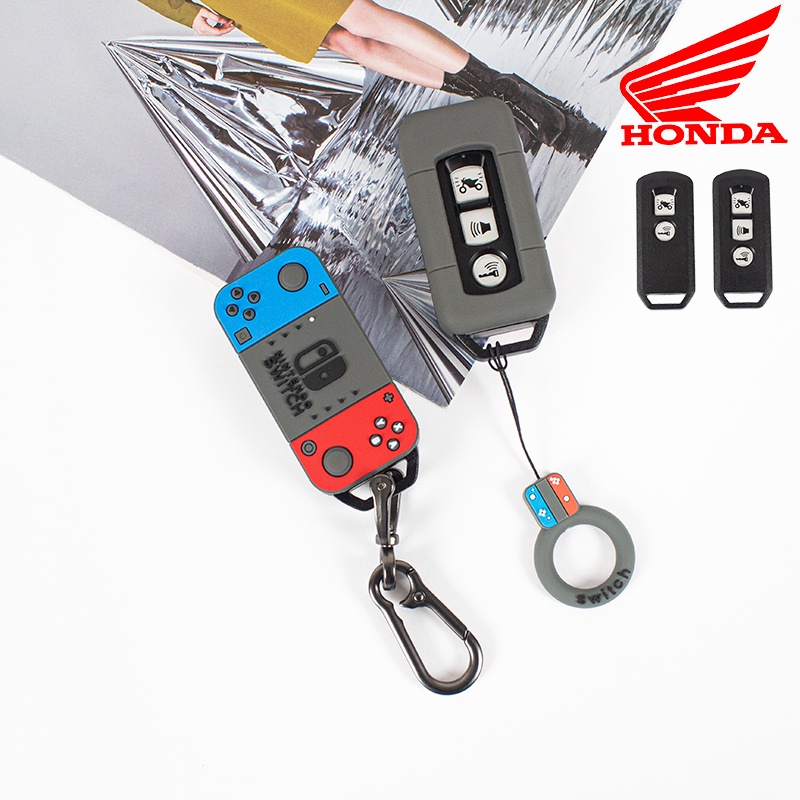 Cartoon silicone key case for Honda PCX 125 150 SH125 150 Super Cub 125 ...