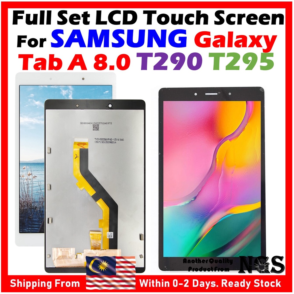 ORI NGS Brand Full Set LCD Touch Screen For SAMSUNG Galaxy Tab A 8.0 (2019) T290 T295 with ...
