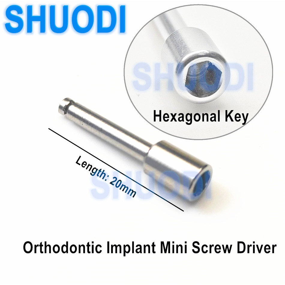 Dental Implant Mini Screw Driver Orthodontic Anchorage Hexagonal Screw ...