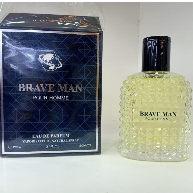 (WHOLESALE) BRAVE MAN POUR HOMME EAU DE PARFUM 100ML FOR MEN | Shopee ...