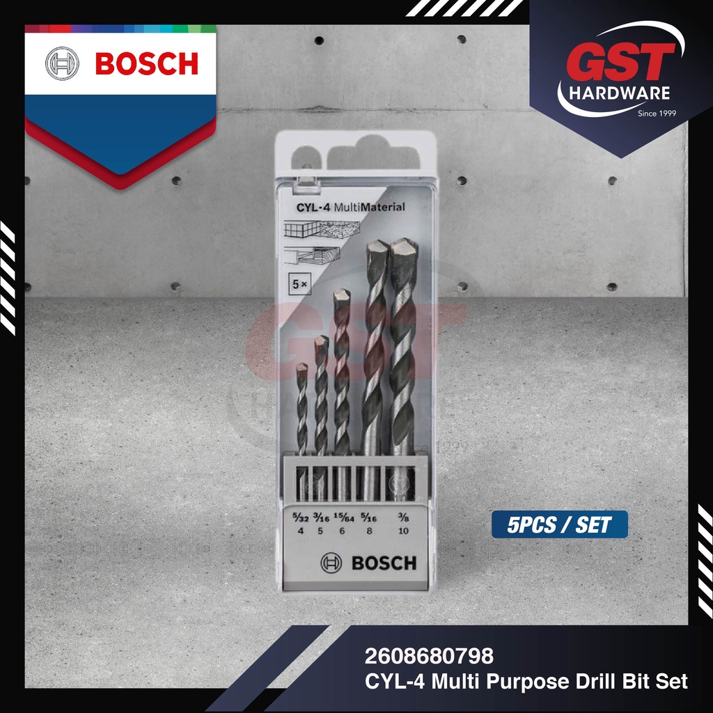 5pcs Bosch Drill Bit Set CYL-4 2608680798 Mata Drill Dinding Bosch ...