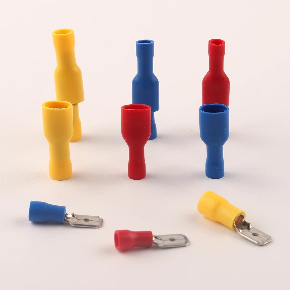 Quality 20set 10set 25set Female + Male Insulated Spade Crimp Terminal ...