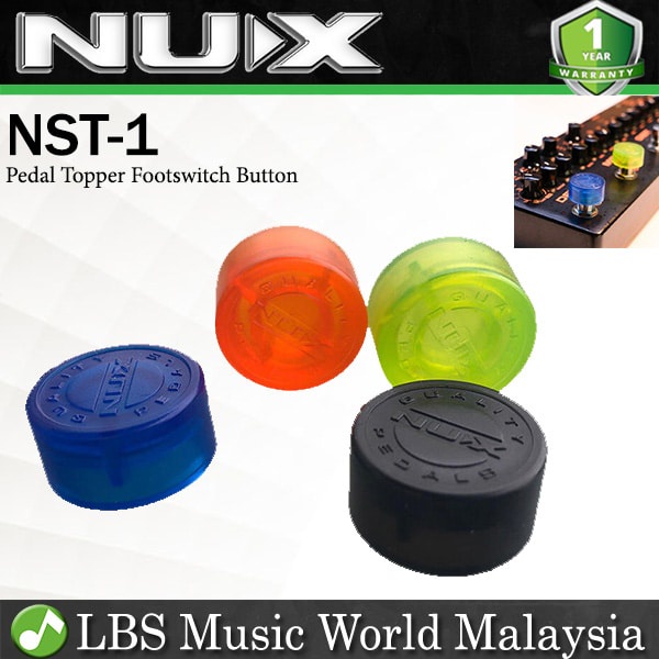 Nux NST-1 5 Piece Pedal Topper Footswitch Button Switch Solid Plastic ...