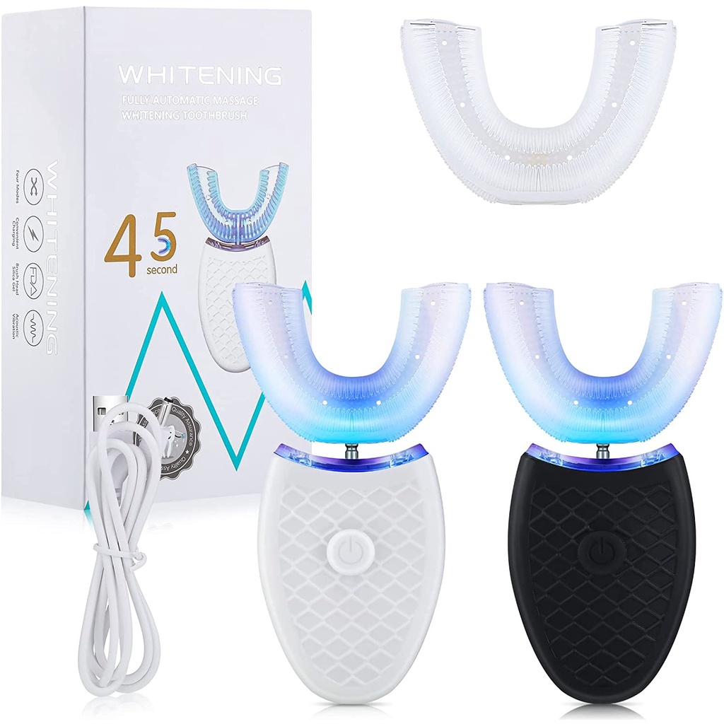 Ultrasonic Electric Toothbrush Adults U Shaped Automatic Toothbrushes ...
