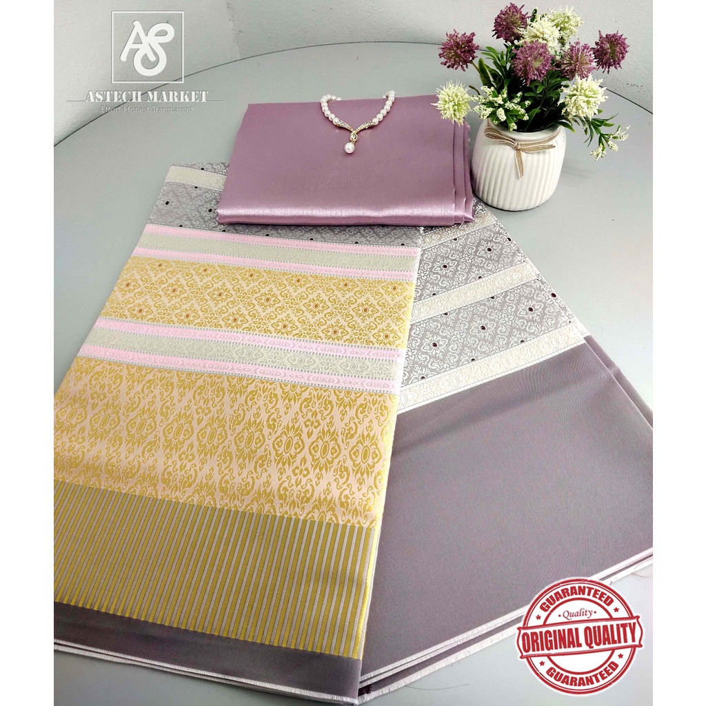 (Design Moden) Original Quality Thai Silk Set / Kain Tenunan / Songket ...