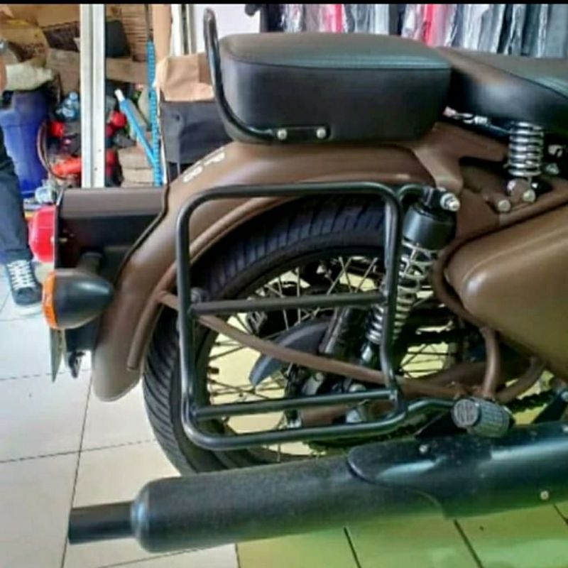 Side Racks royal enfield classic 350 And 500 pnp siderack royal enfield ...