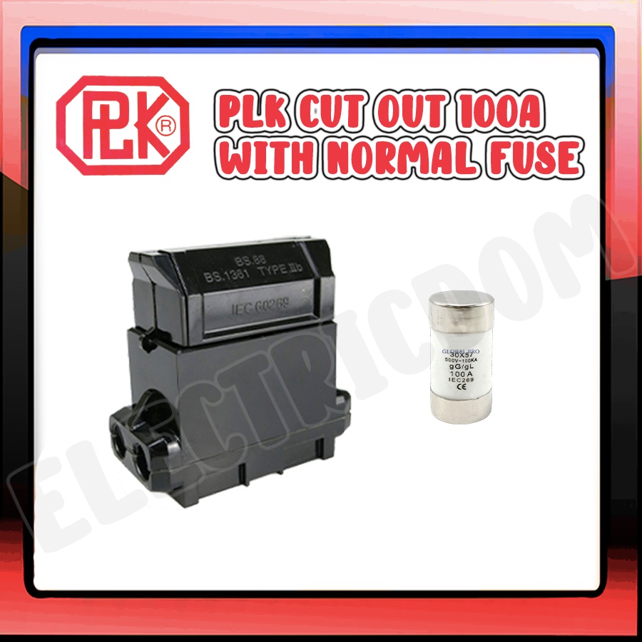 PLK 60A/100A TNB CUT OUT WITH FUSEGEAR FUSE OR NORMAL FUSE & PLK 60A ...