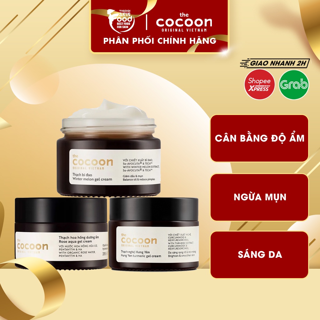 Hung Yen The Cocoon Gel Cream Jelly Moisturizer from Rose, Winter Melon, Turmeric | Shopee Malaysia