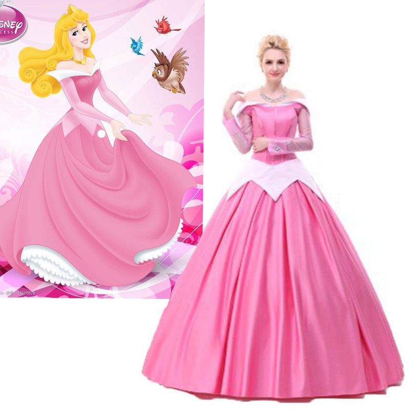 New Movie sleeping beauty Princess Aurora Cosplay Costume Adult Women ...