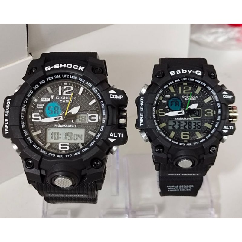 Casio double time high perimium quilty watch couple set | Shopee Malaysia