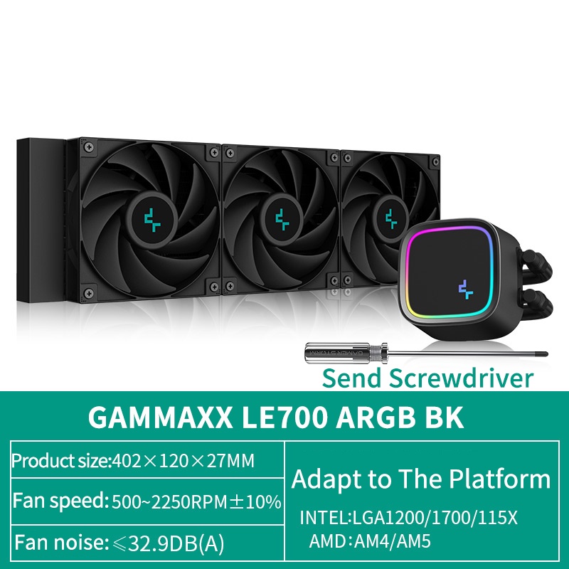 Deepcool LT720 LT520 ARGB CPU AIO Liquid Cooler 360mm High-Performance ...