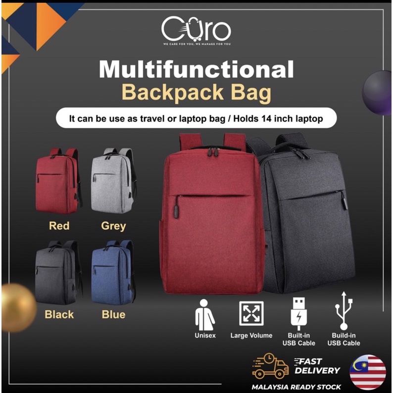 ATSSB New Essential 15.6 Inch Laptop Backpack Travel Beg Laptop Sling ...