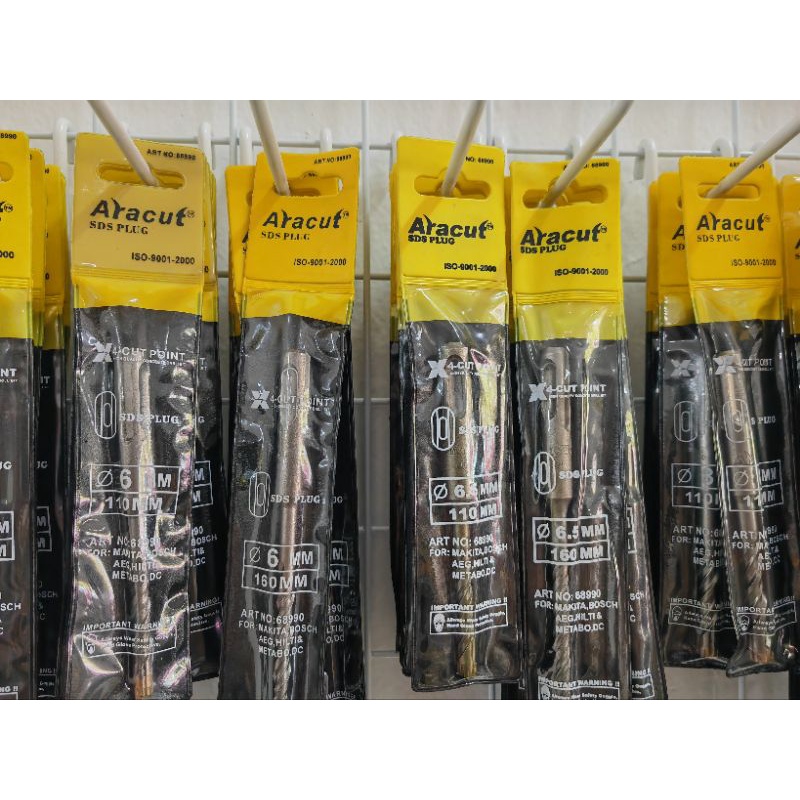 LS GEMILANG ARACUT Cross Tip SDS Plus Carbide Hammer Drill Bit Heavy ...