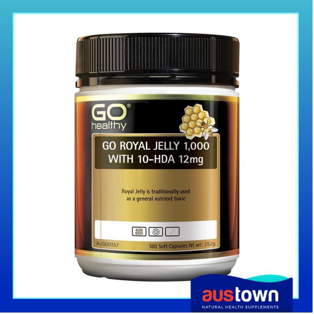 GO Healthy Royal Jelly 1000mg 10 HDA 12mg 180 Capsules | Shopee Malaysia
