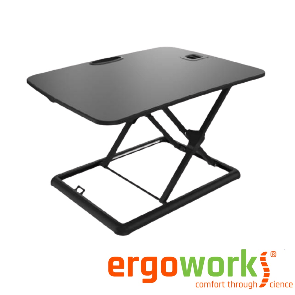 ERGOWORKS Ultra-slim Sit Stand Desk Converter For Laptop 660mm x 470mm ...