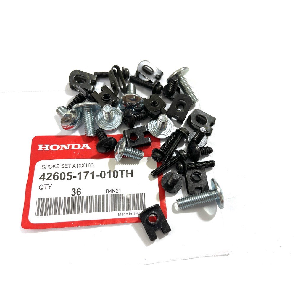 Wave Alpha car fairing screw set - Screws to attach plastic fairing set ...
