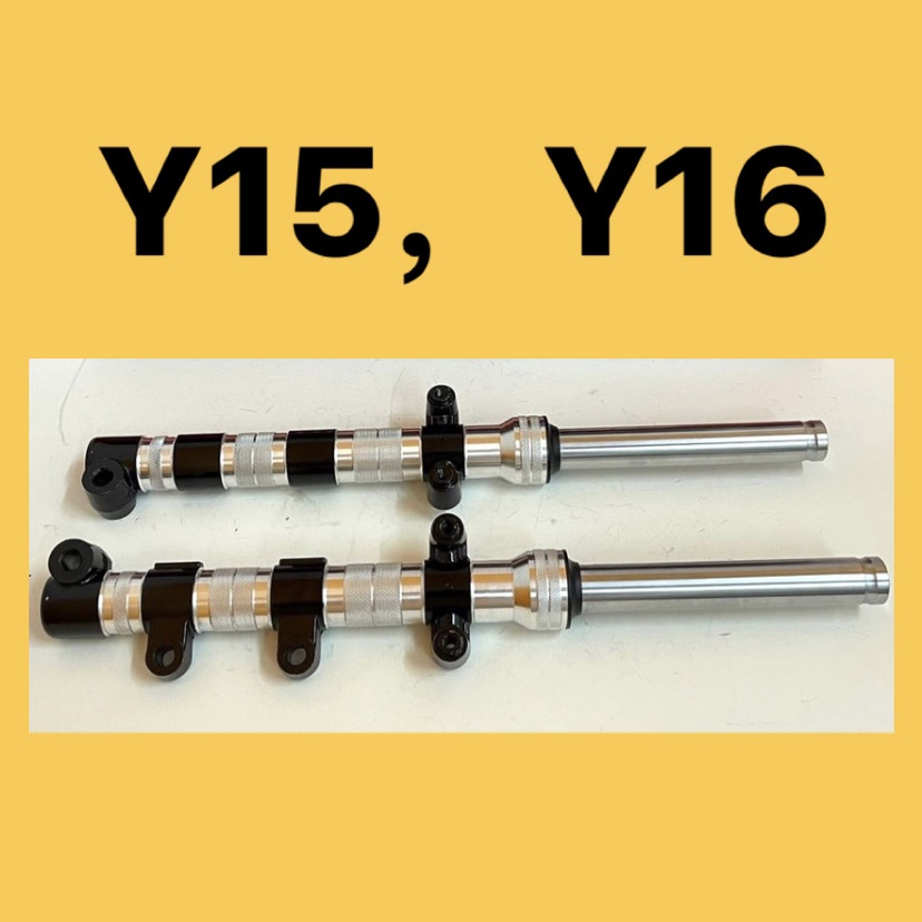 FRONT FORK CNC LAY Y15ZR Y16ZR V1 V2 YSUKU YAMAHA Y15 Y16 LC150 LC Y150 155 150 RAMP NESCAFE ...