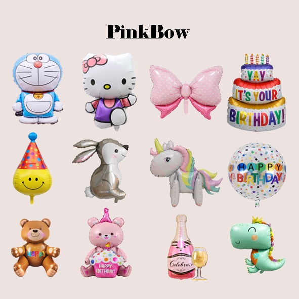 Balloons Animal shape, icon/ BEAR/ SMILE FACE/ BOW/ HPBD 3D LETTERS ...