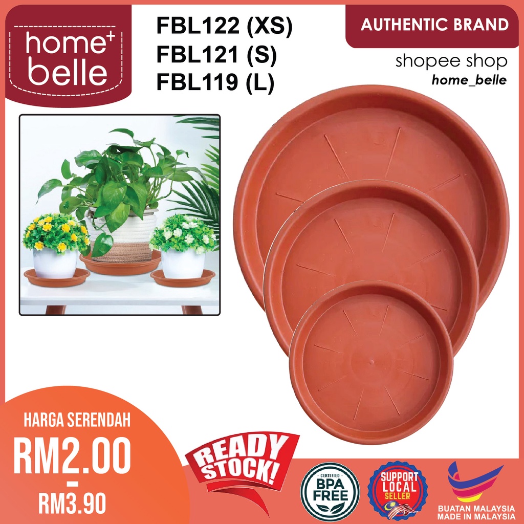 Felton Flower Pot Saucer Plant Base Tray for Indoors Outdoor Garden ...