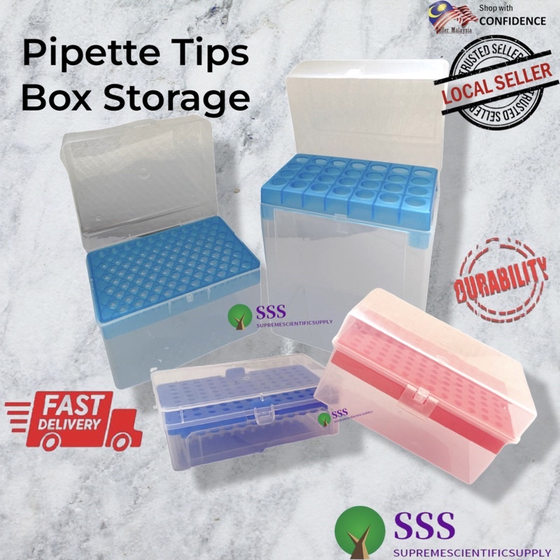 🔥[Ready stock]🔥Pipette Tips Storage Box | Kotak Tips Pipet (4 Sizes ...