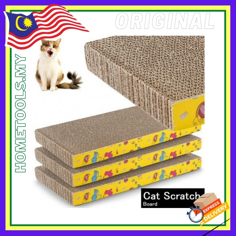 Cat Scratch Corrugated Board Claws Cat Scratching Board Papan Pencakar ...