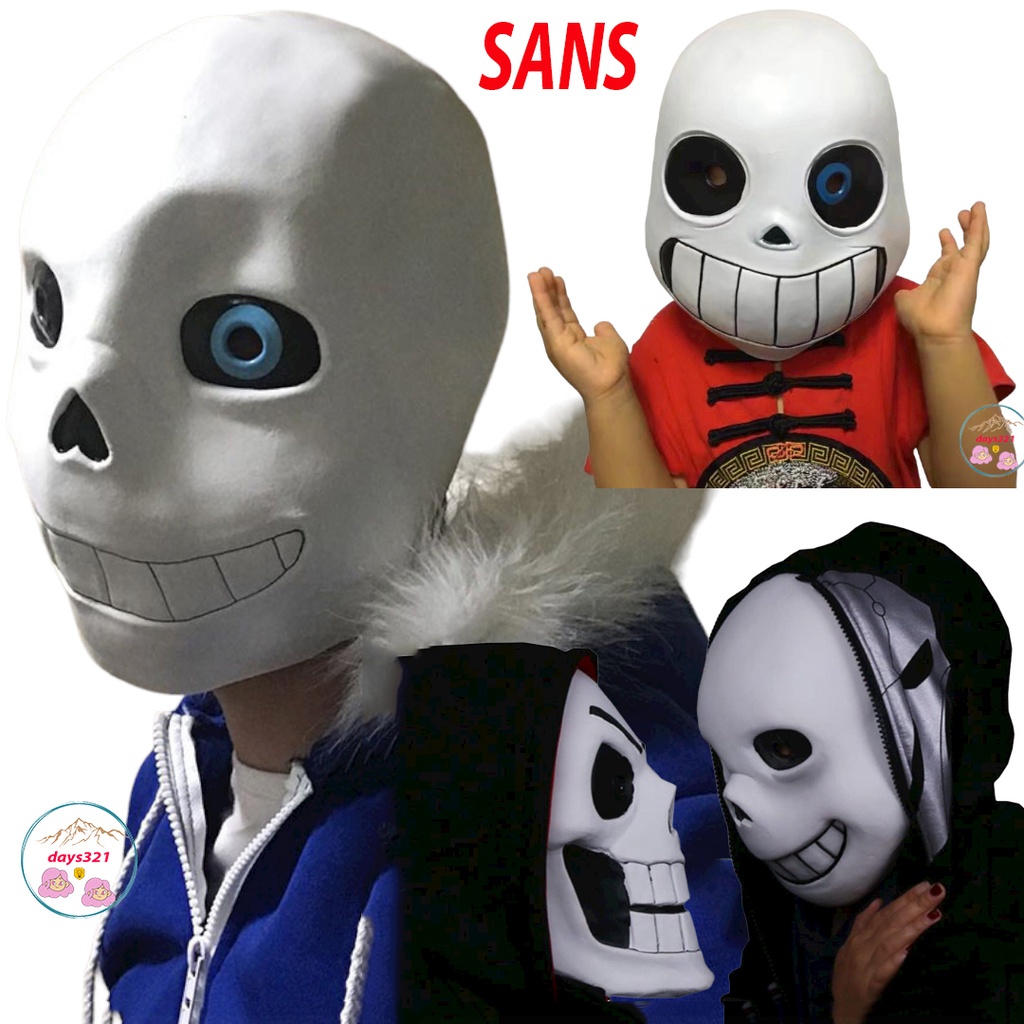 Super Beautiful Sans Mask In Game Undertale Sans - Blue Eye And Black ...