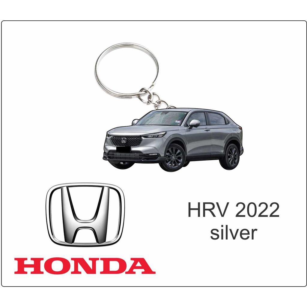 honda hrv 2022 silver keychain 2d hr-v (2D) | Shopee Malaysia
