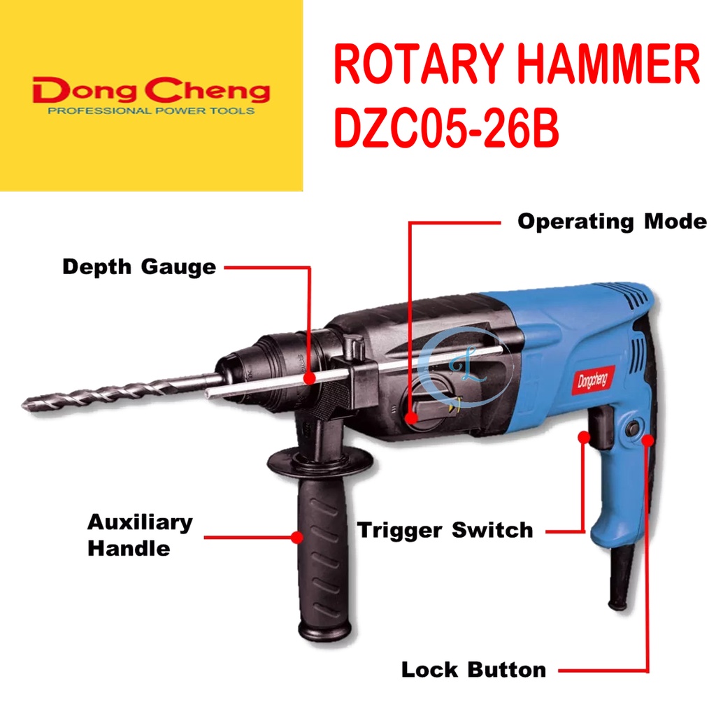[READY STOCK] DONG CHENG DZC05-26B ROTARY HAMMER | Shopee Malaysia