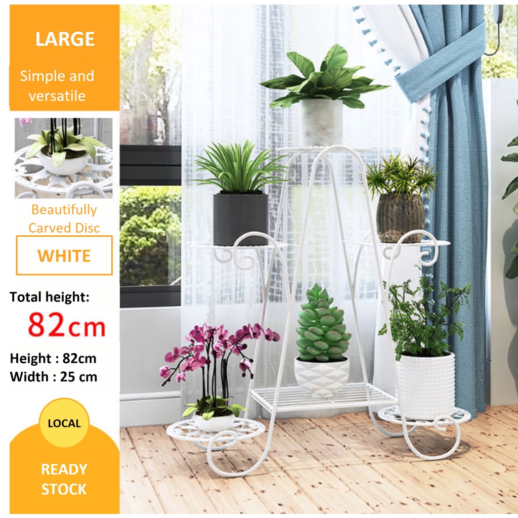 Rak pokok bunga bertingkat | flower pot plants rack multi-storage ...
