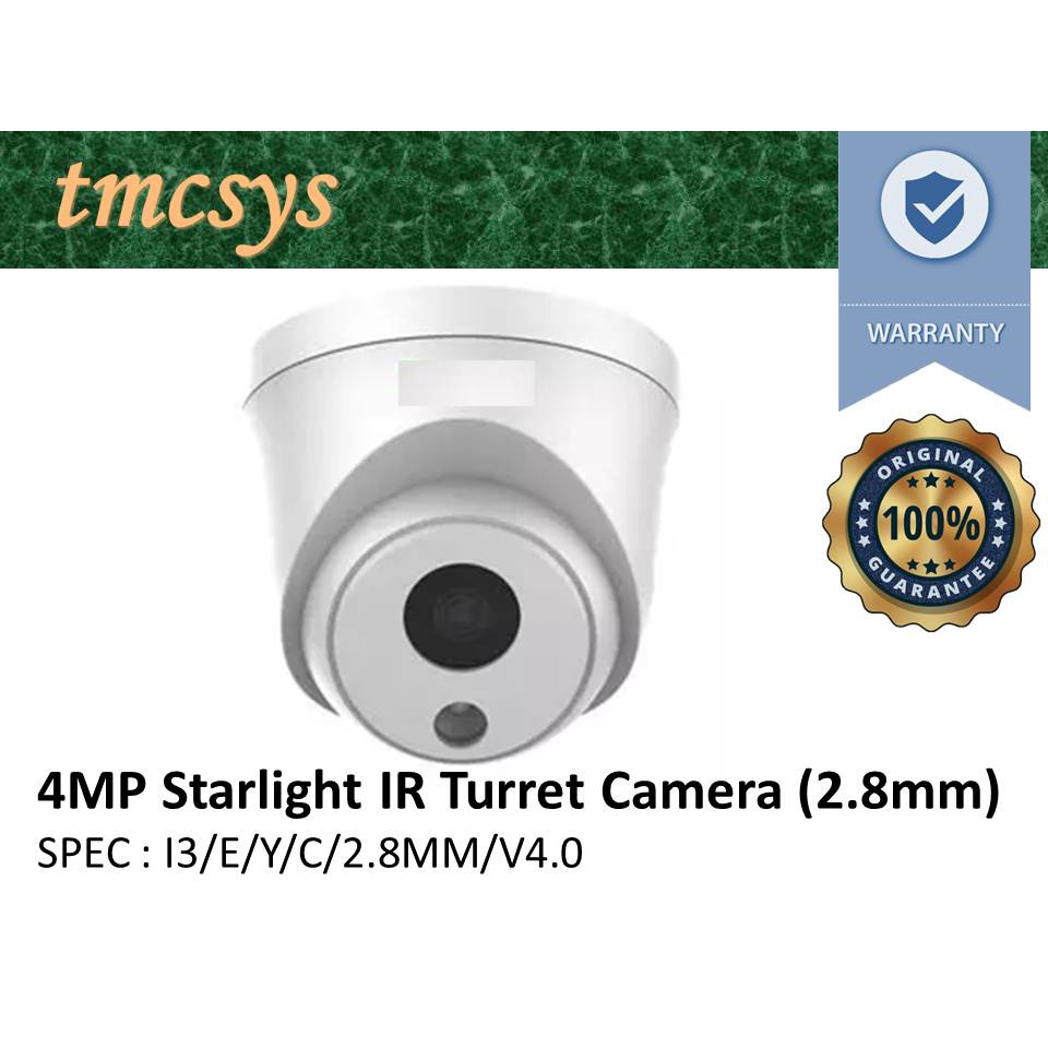 Tiandy CCTV 4MP Fixed Starlight IR Turret Camera (2.8mm) TC-C34HS ...