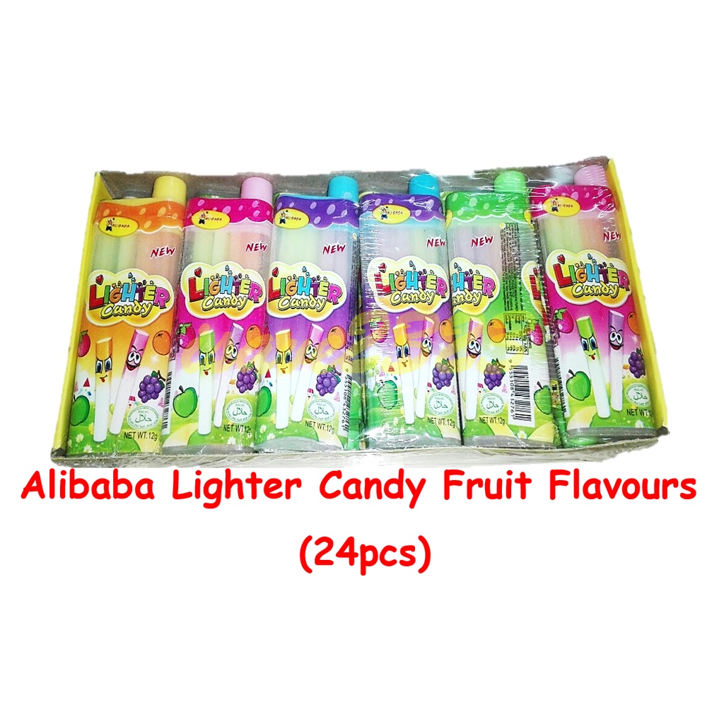 [HALAL] Alibaba Lighter Candy Fruit Flavours (24pcs) | Shopee Malaysia