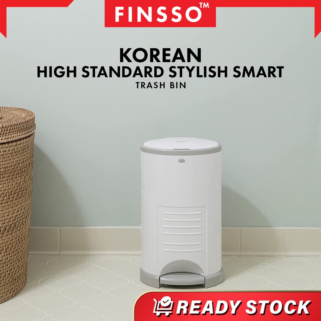 FINSSO !!! Korean High Standard Stylish Smart Trash Bin | Shopee Malaysia