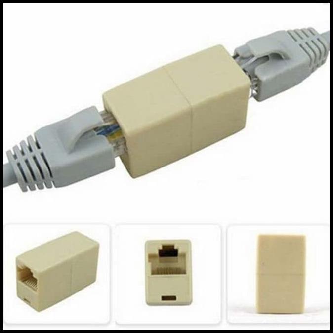 Utp Barrel/Rj45 Barrel Female To Female Lan Cable Connector | Shopee ...