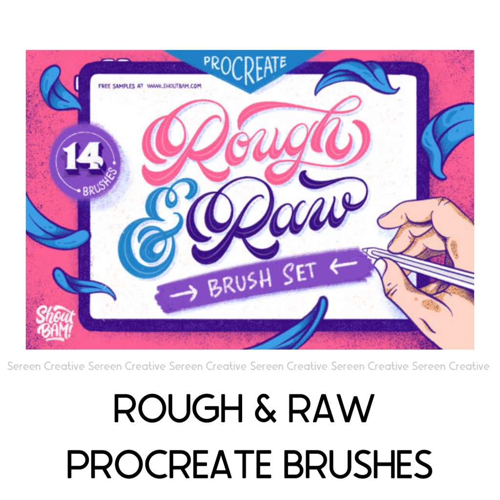 P155 Rough & Raw Procreate Brush Set (Line brushes and texture brushes) | Shopee Malaysia