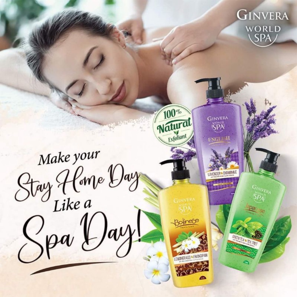 Ginvera World Spa Shower Scrub / Mandian 750ml | Shopee Malaysia
