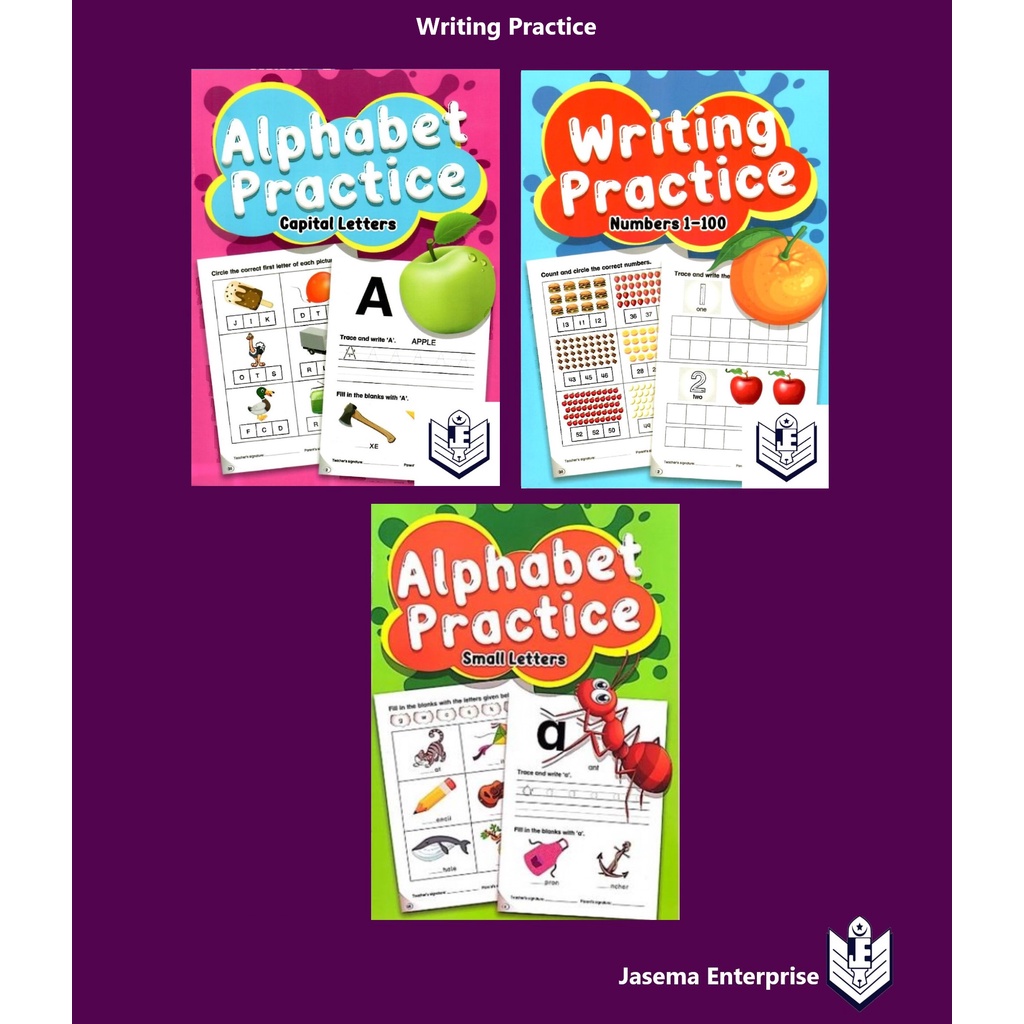 Writing Practice Small Letters | Capital Letters | Numbers for ...
